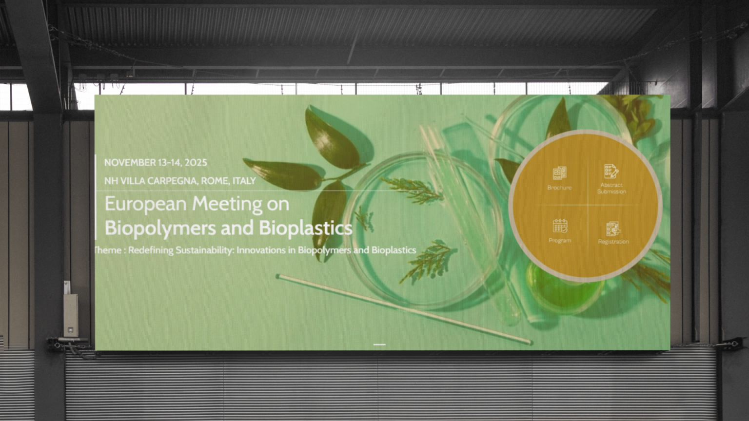 European Meeting on Biopolymers and Bioplastics - Circle Flagship